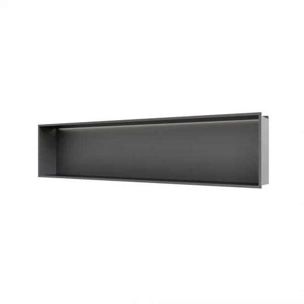 RAK Ingot Rectangular Recessed Niche 300mm H x 1200mm W with LED - Matt ...