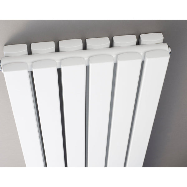 Nuie Sloane Double Panel Designer Radiator 1800 x 381 - Satin White ... Nuie Sloane Double Panel Designer Radiator 1800 x 381 - Satin White ...