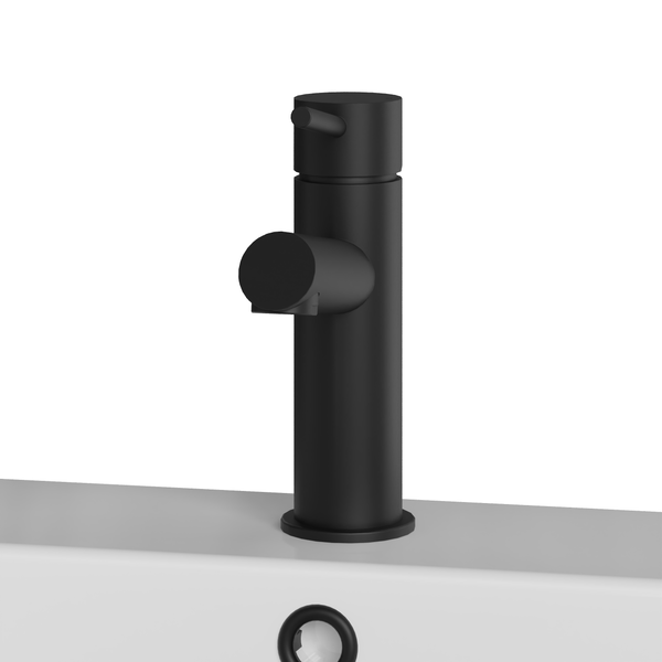 Brantley - Black Mono Basin Mixer Tap Inc P/B Waste | welovecouk