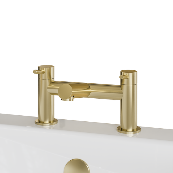 Brantley - Brushed Brass Bath Filler Tap | welovecouk