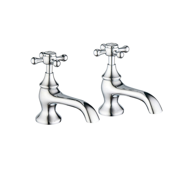 Edwardian Basin Taps – Chrome | welovecouk