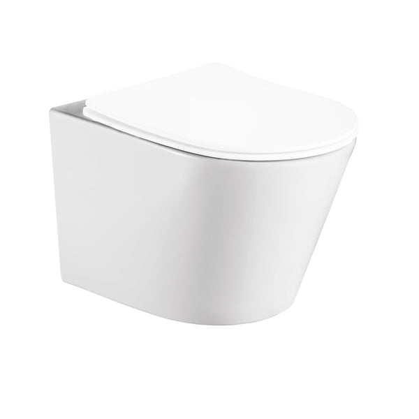 LECICO Layla Smooth Rimless Sanitaryware - Wall Hung Pan | welovecouk