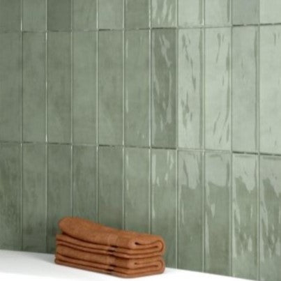 Rvto Chic Green Rectangle Ceramic Tile | welovecouk