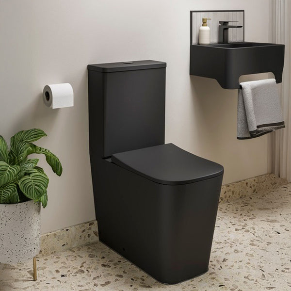 Capello Fully Back to Wall Comfort height Toilet Set with Soft Close S ...