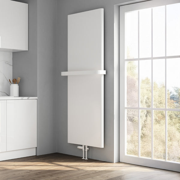 Reina Borda Vertical Designer Radiator - 1800 x 640mm - White Texture ...