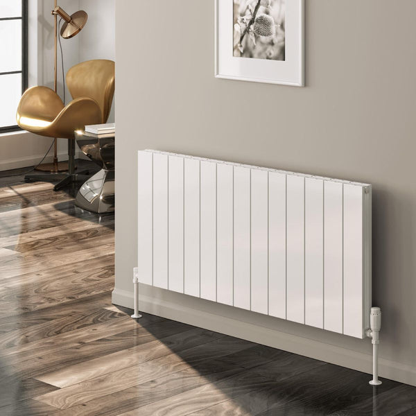Reina Casina Horizontal Aluminium Radiator - Double / 600 x 1040mm ...