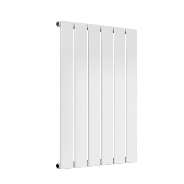 Reina Flat Horizontal Single Designer Radiator - 600 x 440mm - White ...
