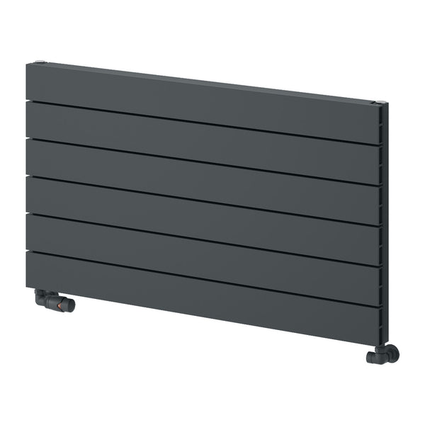 Reina Rienza Horizontal Aluminium Radiator - 565 x 1000mm - Anthracite ...