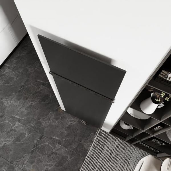 Reina Slimline Vertical Radiator 1770 x 300 - Anthracite | welovecouk