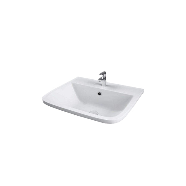 RAK Series 600 Inset Vanity Basin 500mm - 1 Tap Hole | welovecouk