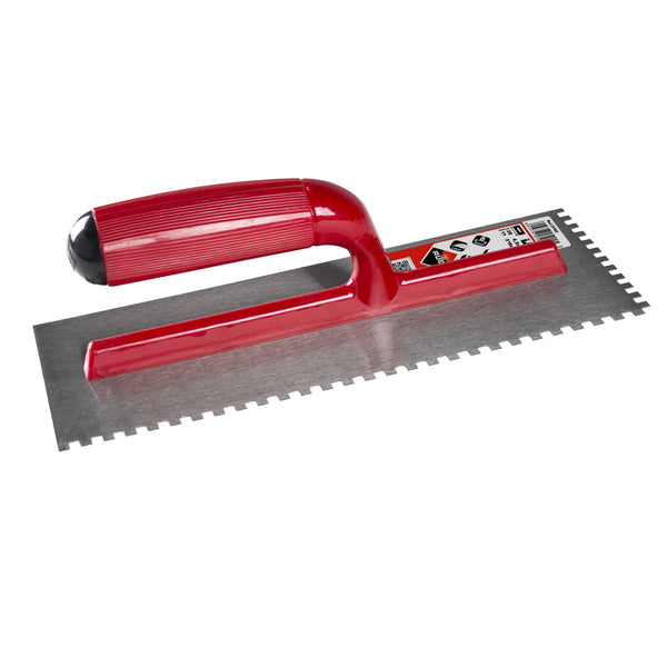 Rubi Notched Trowel Steel 28 cm. (6X6) OPH | welovecouk