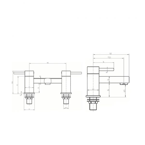 Form Bath Filler Tap | welovecouk