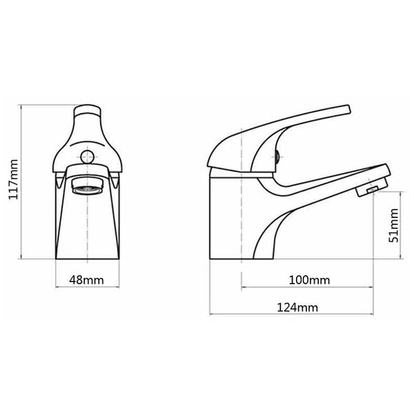 Alpha Basin Mono Tap including Waste | welovecouk