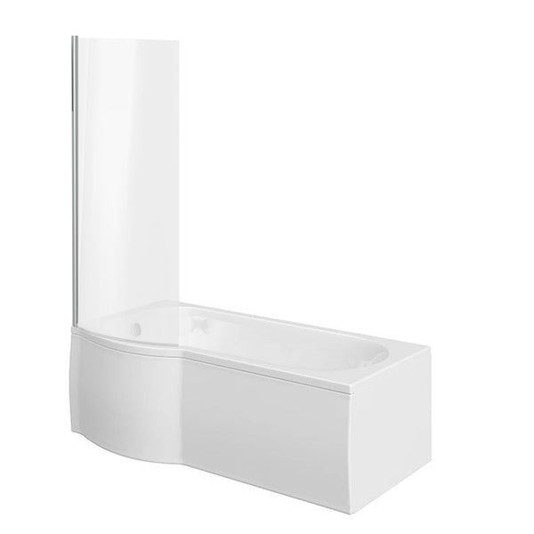 1700 P-Shaped Bath with Bath Screen and Front Panel | welovecouk