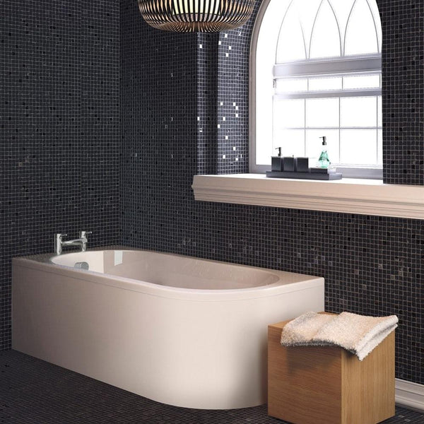 J - Shaped Corner Bath & Panel - 1700 x 750mm Left Hand | welovecouk