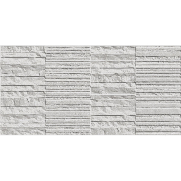 Teselas Winter Cinder Rectangle Porcelain Tiles | welovecouk
