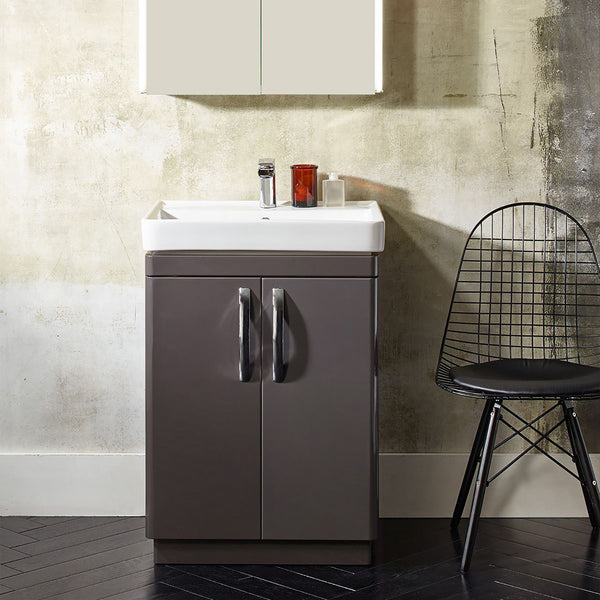 Tavistock Compass 600mm Vanity Unit & Basin - Gloss Clay | welovecouk