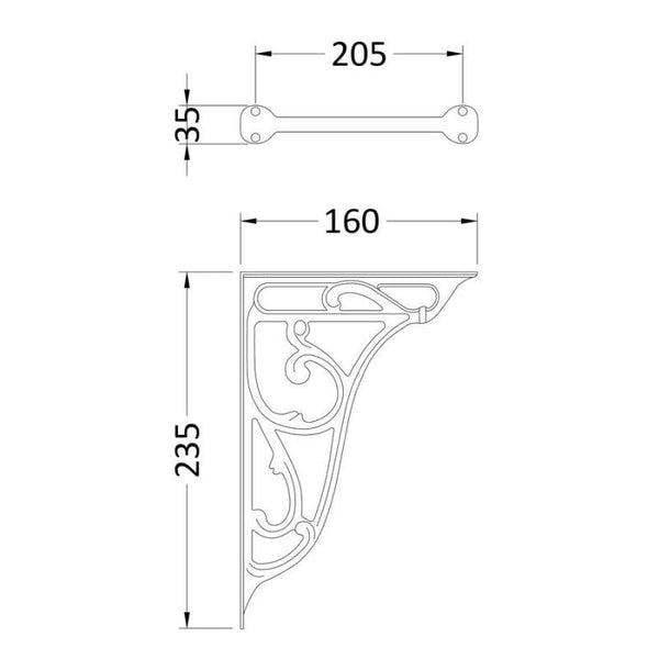 Nuie Ornate High/Low Level Cistern Brackets | welovecouk