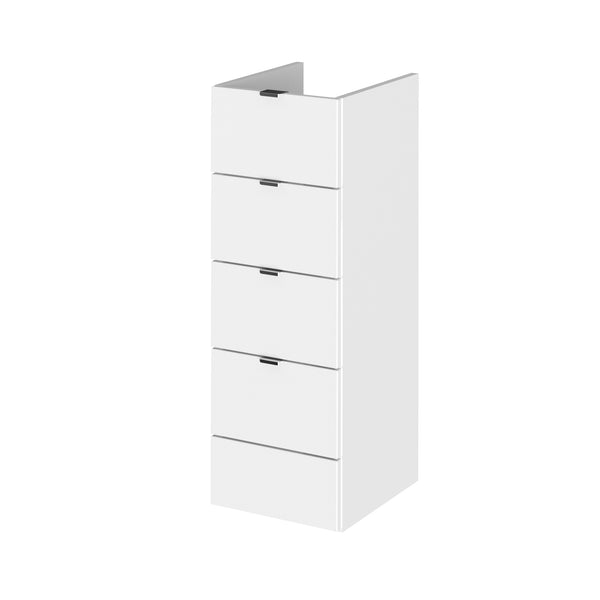 Hudson Reed Fusion 300mm Drawer Unit - Gloss White | welovecouk