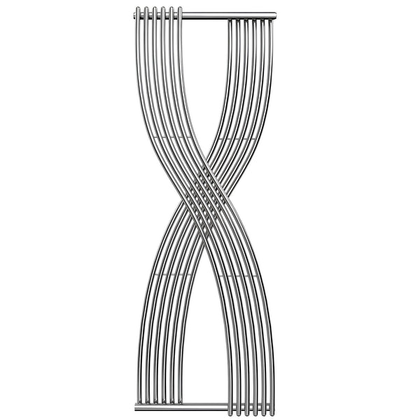 Reina Dimaro Vertical Designer Radiator - Chrome | welovecouk