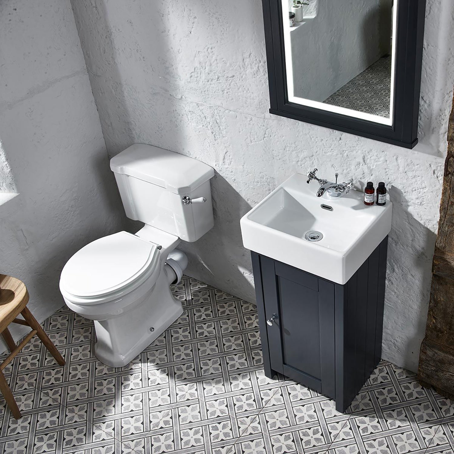 Tavistock Lansdown 425mm Vanity Unit & Basin - Dark Grey | welovecouk